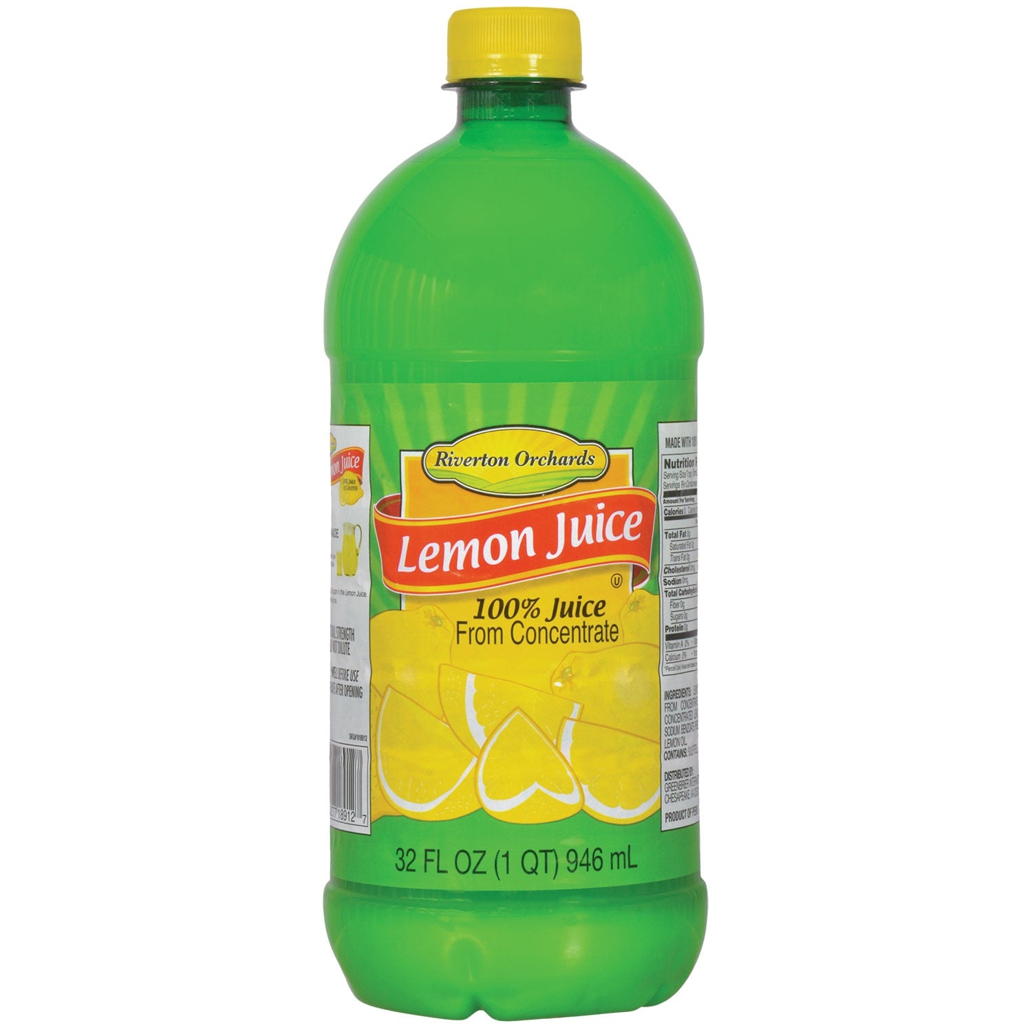 Riverton Orchards Lemon Juice, 32 oz. Bottles – The Fresh Pantry