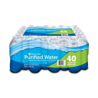 Members Mark Purified Water, 40 Pack – The Fresh Pantry
